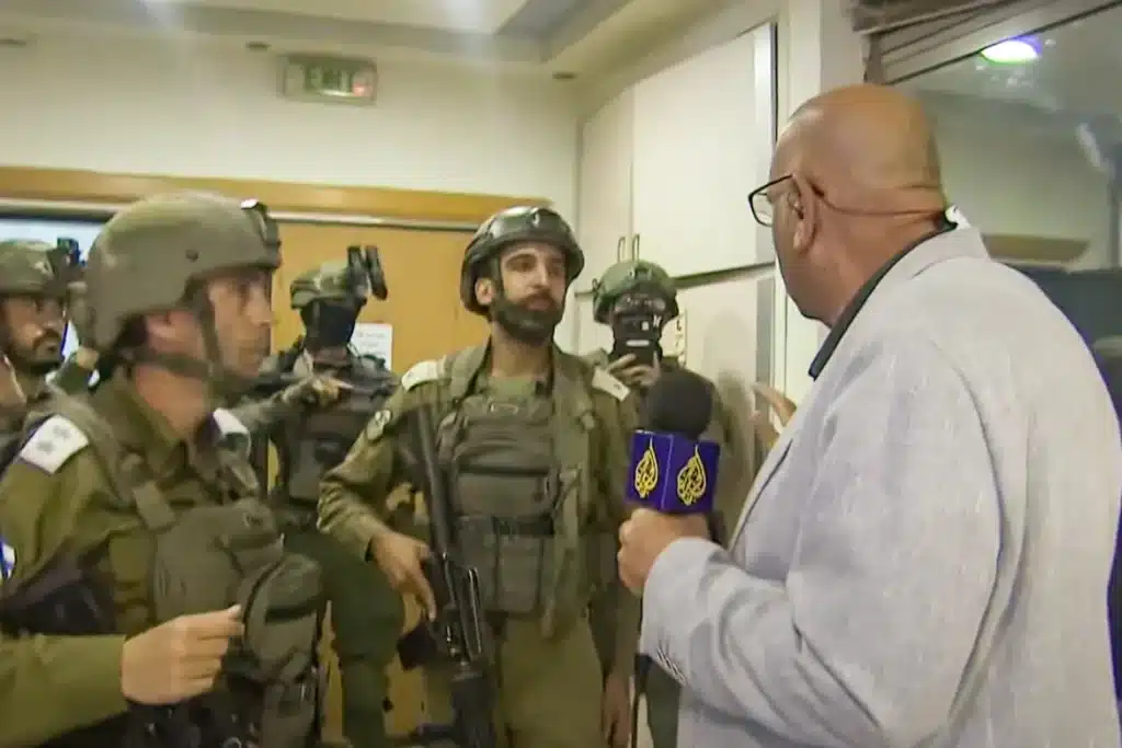 Al Jazeera broadcasts footage of Israeli military raiding Ramallah ...