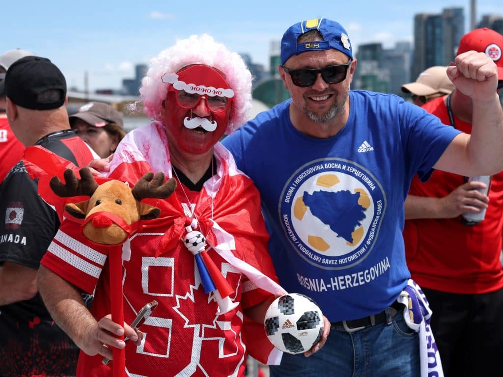 Bosnian Fans Celebrate Dual Allegiances at Canada World Cup Opener - Oz ...